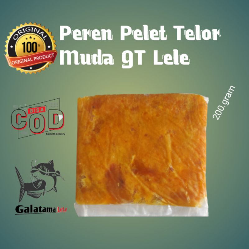 Jual PEREN PELET TELOR MUDA GT LELE 200.gram | Shopee Indonesia