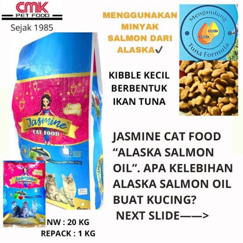 Jual Jasmine cat food 1 kg | Shopee Indonesia