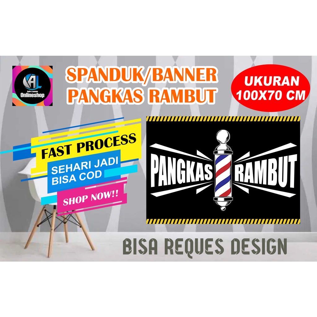 Jual Spanduk, Banner Pangkas Rambut (Sedang) | Shopee Indonesia
