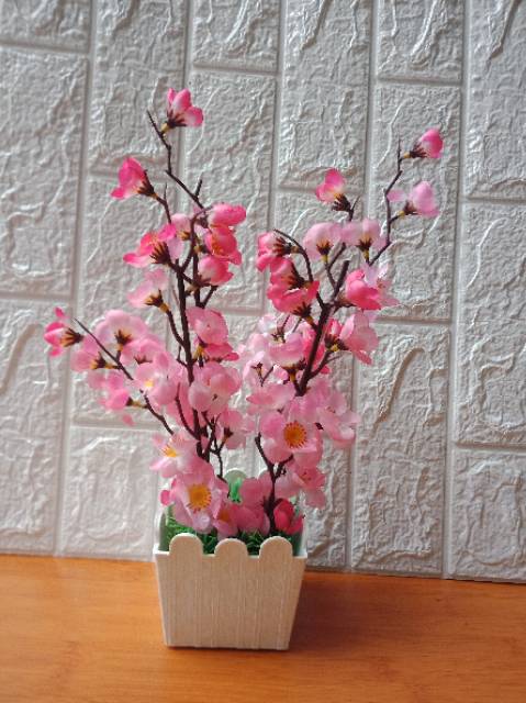 Jual Bunga Sakura Plastik /Artificial/Bunga Hiasan Meja/Bunga ...