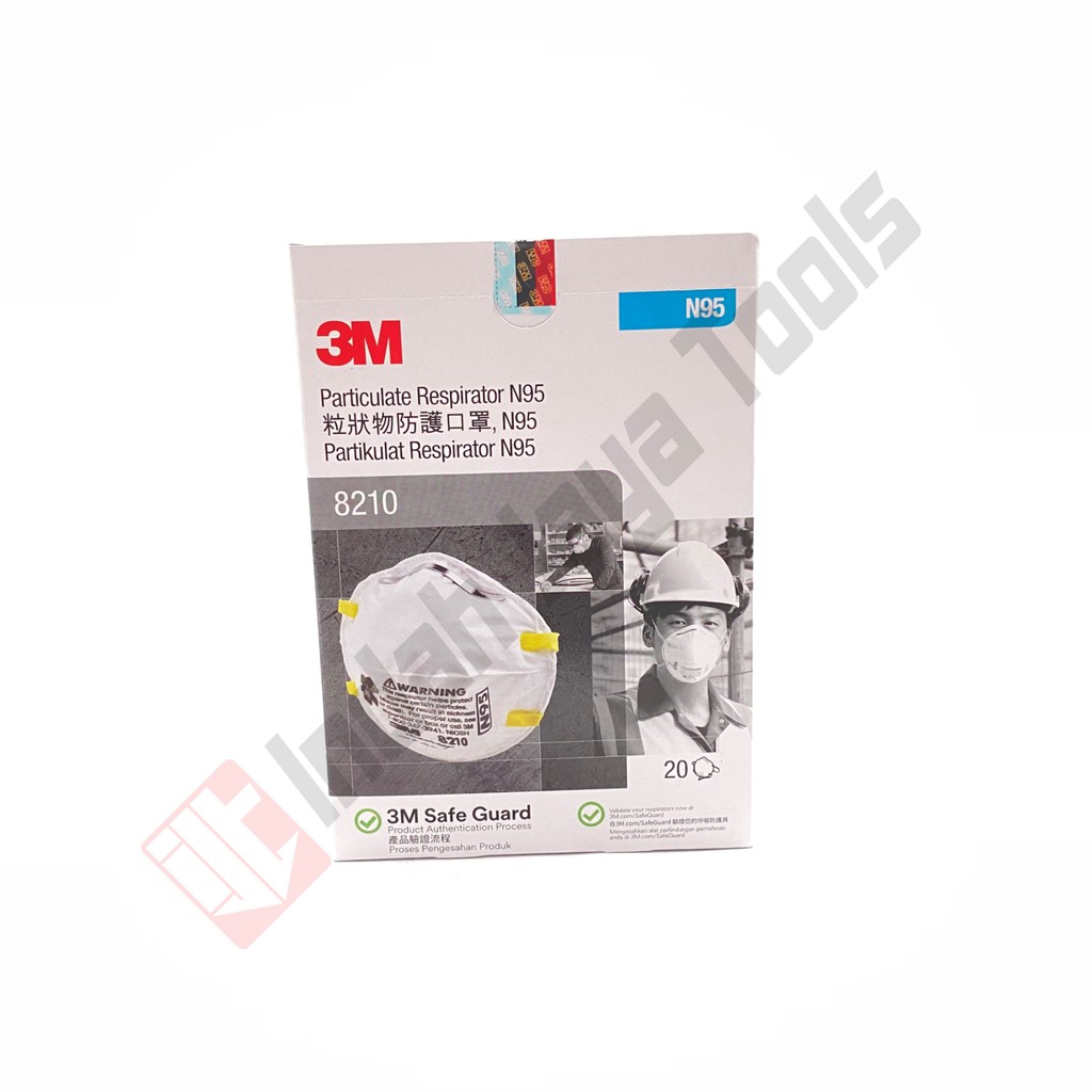 Jual 3M Masker N95 8210 - Dust Particulate Respirator ( HARGA PER PAK ) | Shopee Indonesia