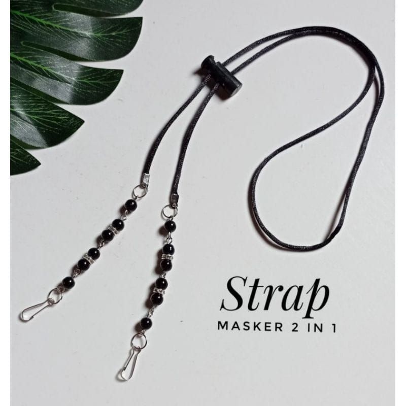 Jual STRAP MASKER 2 IN1 black series | Shopee Indonesia