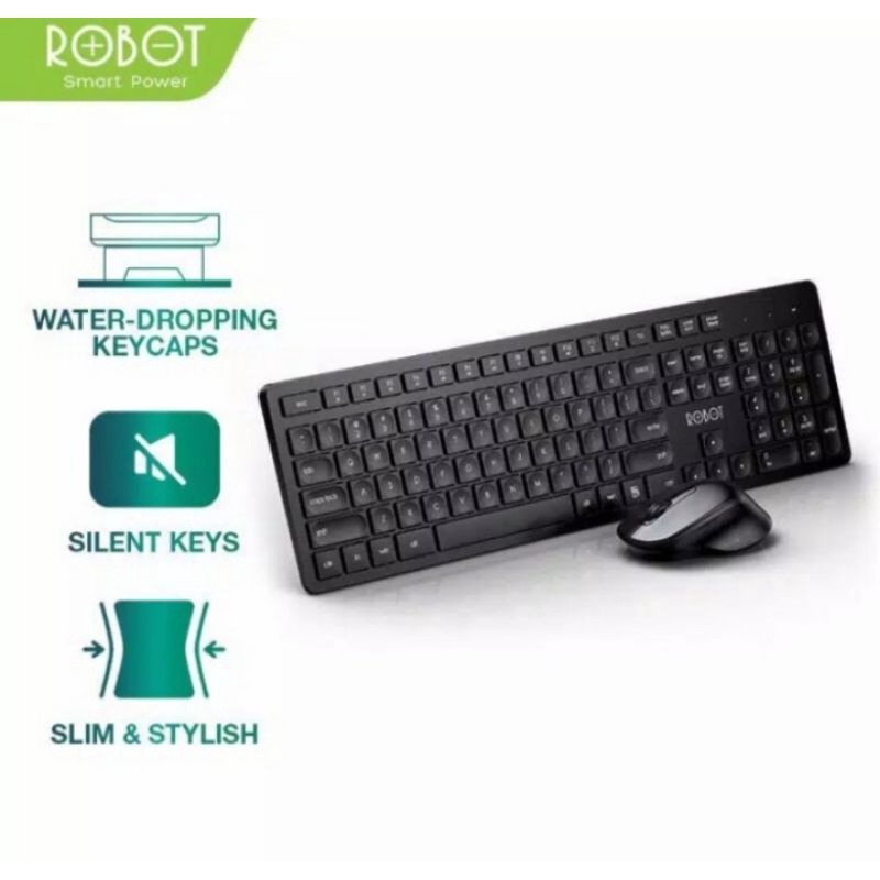Jual Robot Keyboard Mouse wireless km4000 | Shopee Indonesia