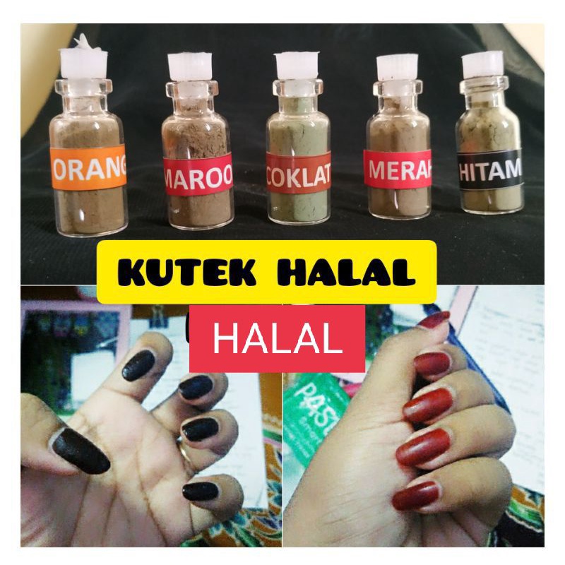 Jual KUTEK HENNA 3ML /PACAR ARAB BUBUK/KUTEK HALAL | Shopee Indonesia
