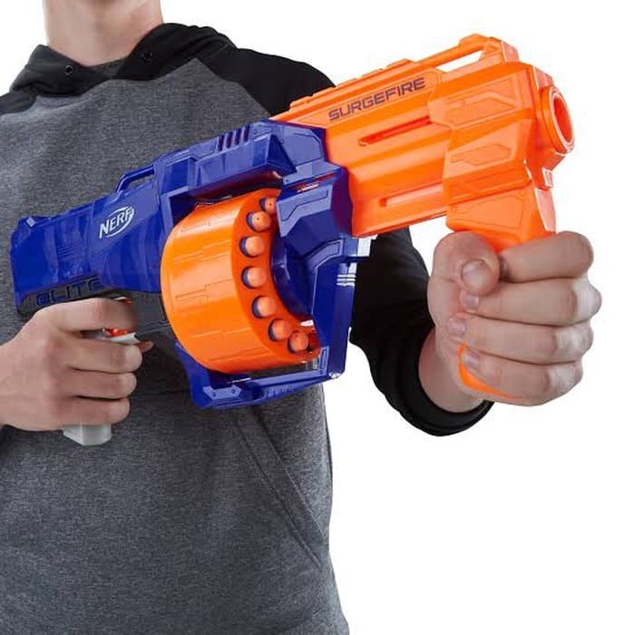 Jual Nerf N-Strike Elite SurgeFire 15-Dart Rotating Drum Blaster NEW ...