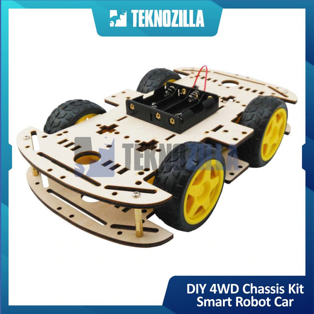 Jual KIT SMART CHASSIS CHASIS 4WD DIY ROBOT CAR 2 Layer with Encoder ...