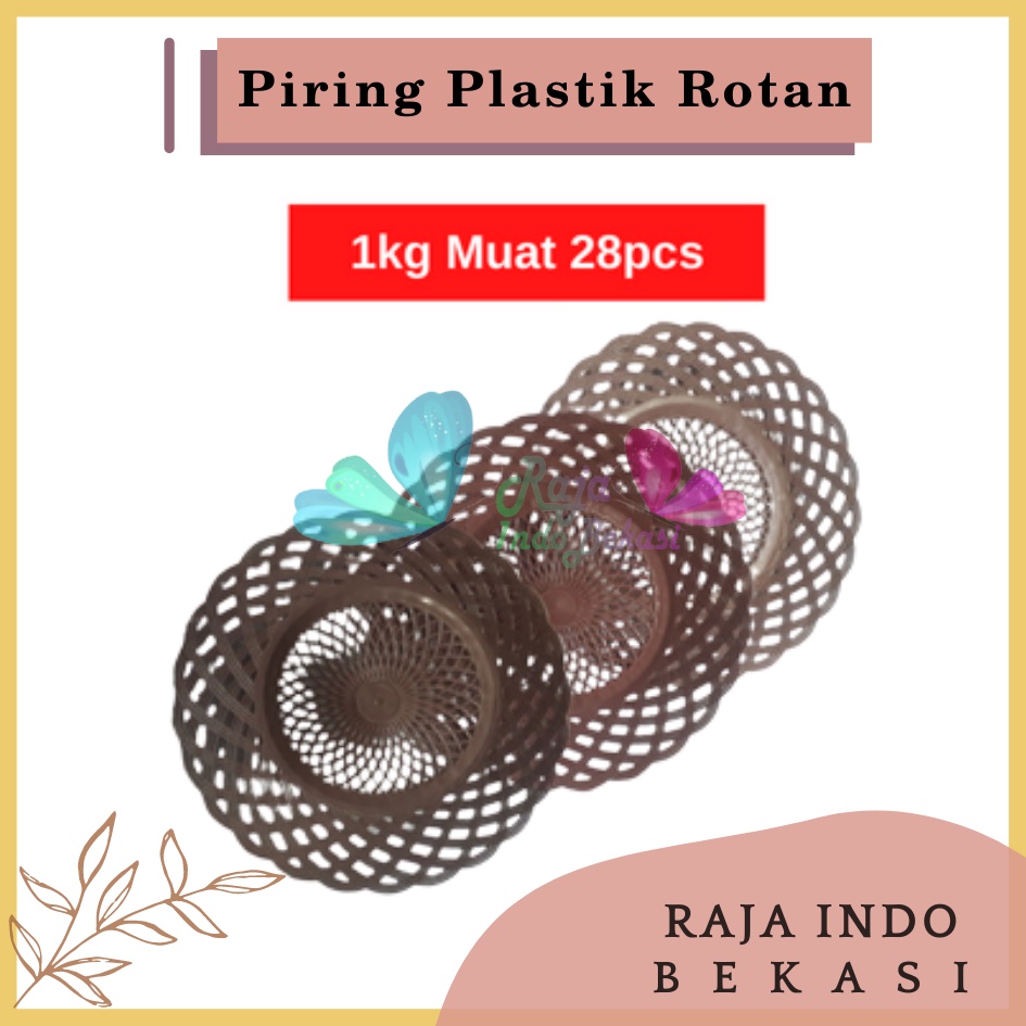 Jual Piring Rotan Plastik Anyam Piring Rotan Plastik Anyaman Cekung ...