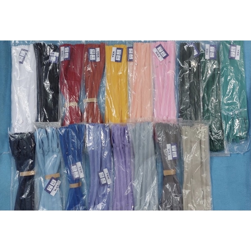 Jual Resleting Jepang YKK CHC-26 10in/25 cm (12 pcs) | Shopee Indonesia