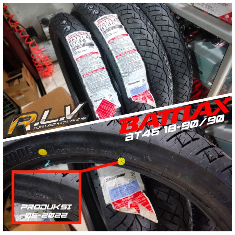 Jual BAN LUAR/ BAN BATTLAX BT46 BRIDGESTONE 18-90/90 NEW HARGA SATUAN ...