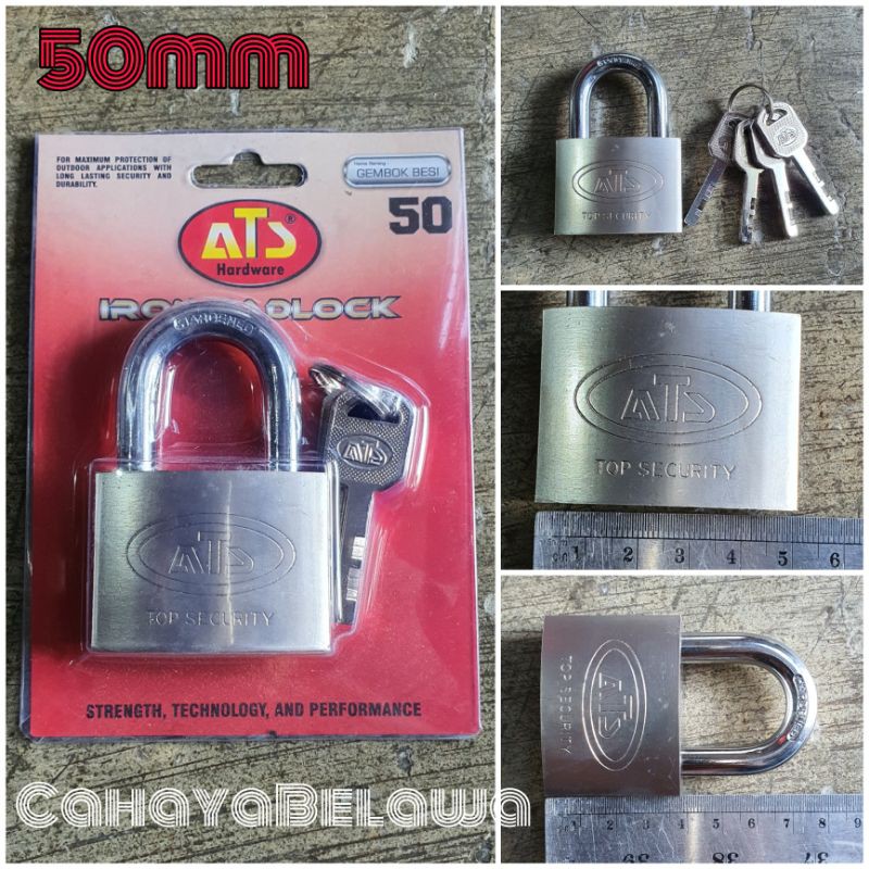 Jual gembok ATS 50mm | Shopee Indonesia