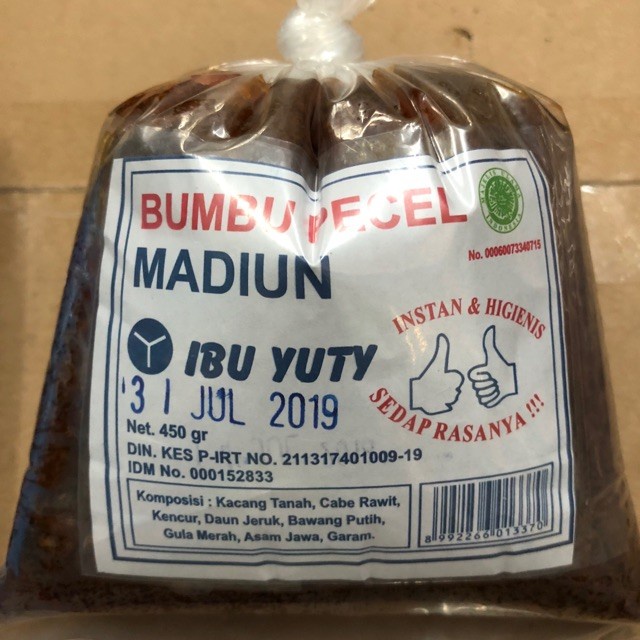 Jual Ibu Yuty Bumbu Pecel Madiun 450Gr | Shopee Indonesia