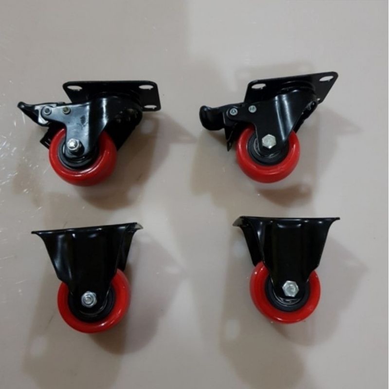 Jual Roda PU Ball Bearing 2 inch 1 set 200 kg | Shopee Indonesia