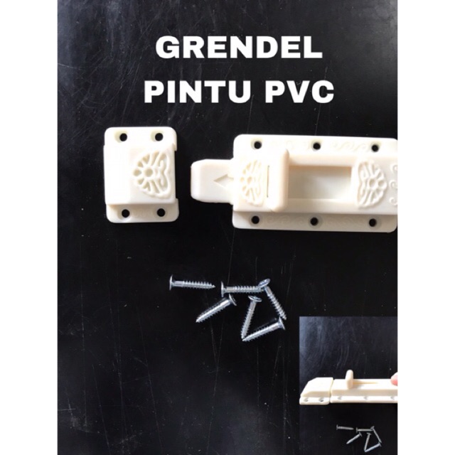 Jual GRENDEL PINTU PVC . Grendel plastik TEBAL & kuat . ANTIKARAT ...