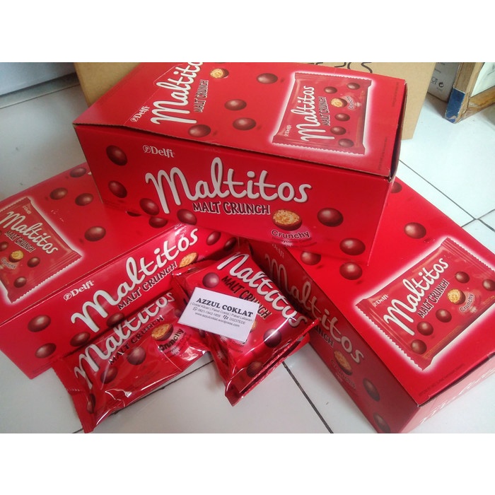 Jual Cokelat Delfi Maltitos Malt Crunch 1 Box Murah | Shopee Indonesia