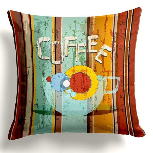 Jual Bantal Sofa Print Motif Coffee Kopi untuk Kafe Cafe Coffee Shop ...
