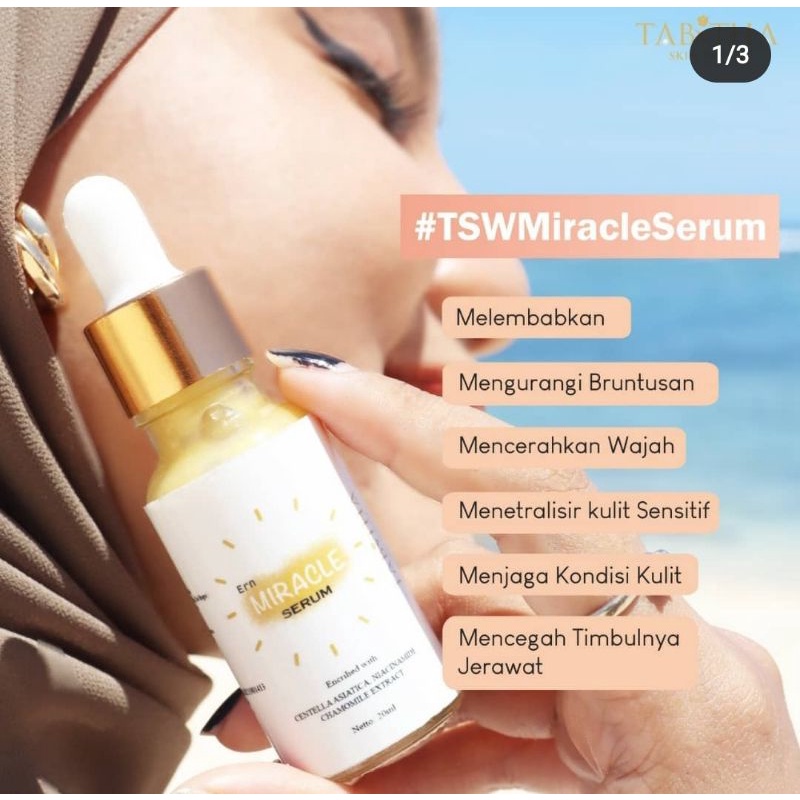 Jual ️RIA | TABITHA SKIN WHITE MIRACLE SERUM BPOM (Menghilangkan ...