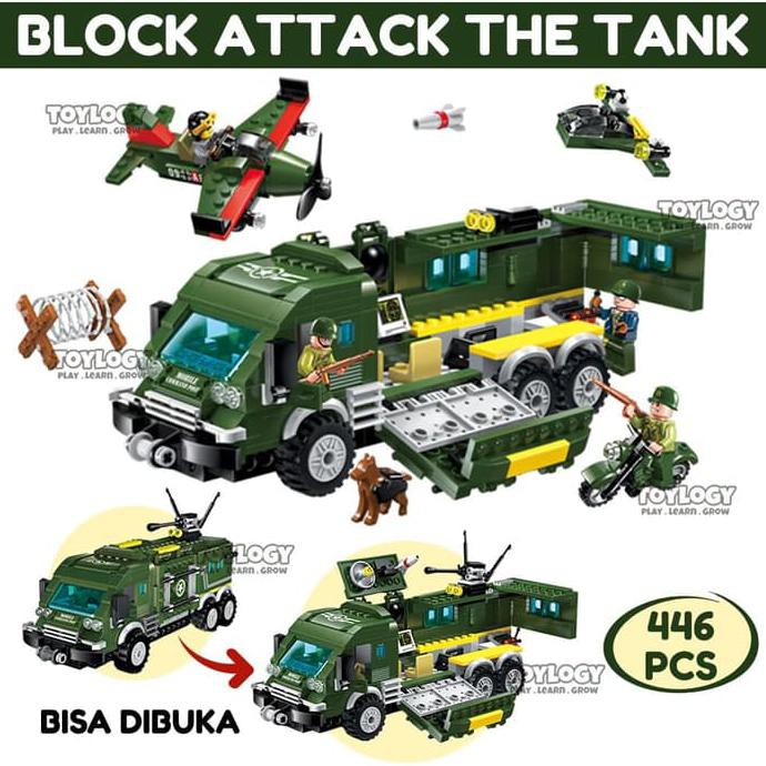 Jual Block Qman Combat Zones Attack the Tank Truk Militer Tentara Lego ...