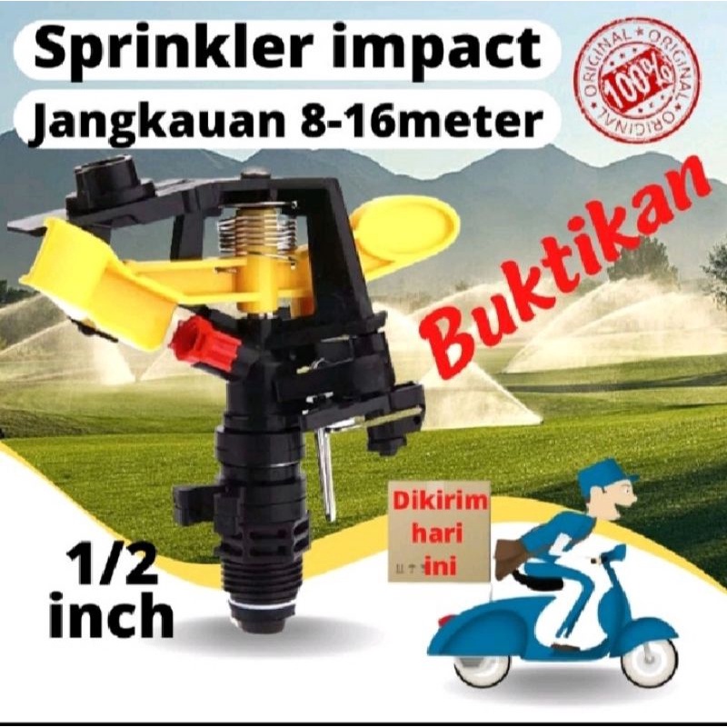 Jual Impact spinkler spingkler spinkle 1/2 inch alar siram irigasi taman kebun kincir air ...