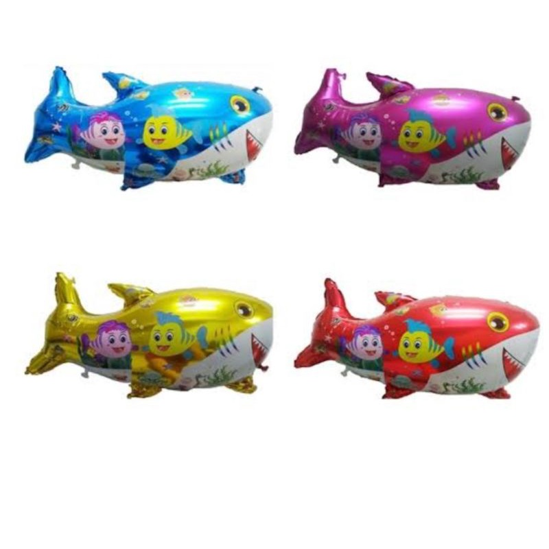 Jual BALON FOIL IKAN HIU MOTIF IKAN / BALON IKAN HIU MOTIF IKAN / BALON ...