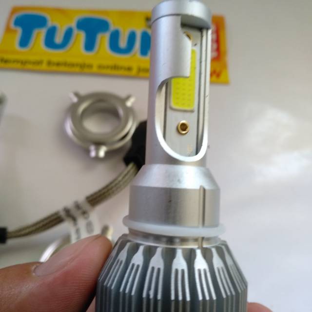 Jual Bohlamp Halogen H4 LED C6 12V ~ 24V (Pakai Kipas) | Shopee Indonesia