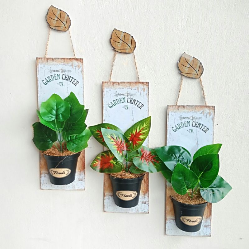 Jual Hiasan Dinding Daun Artificial Rak Pot 3d Vertical Garden Unik ...