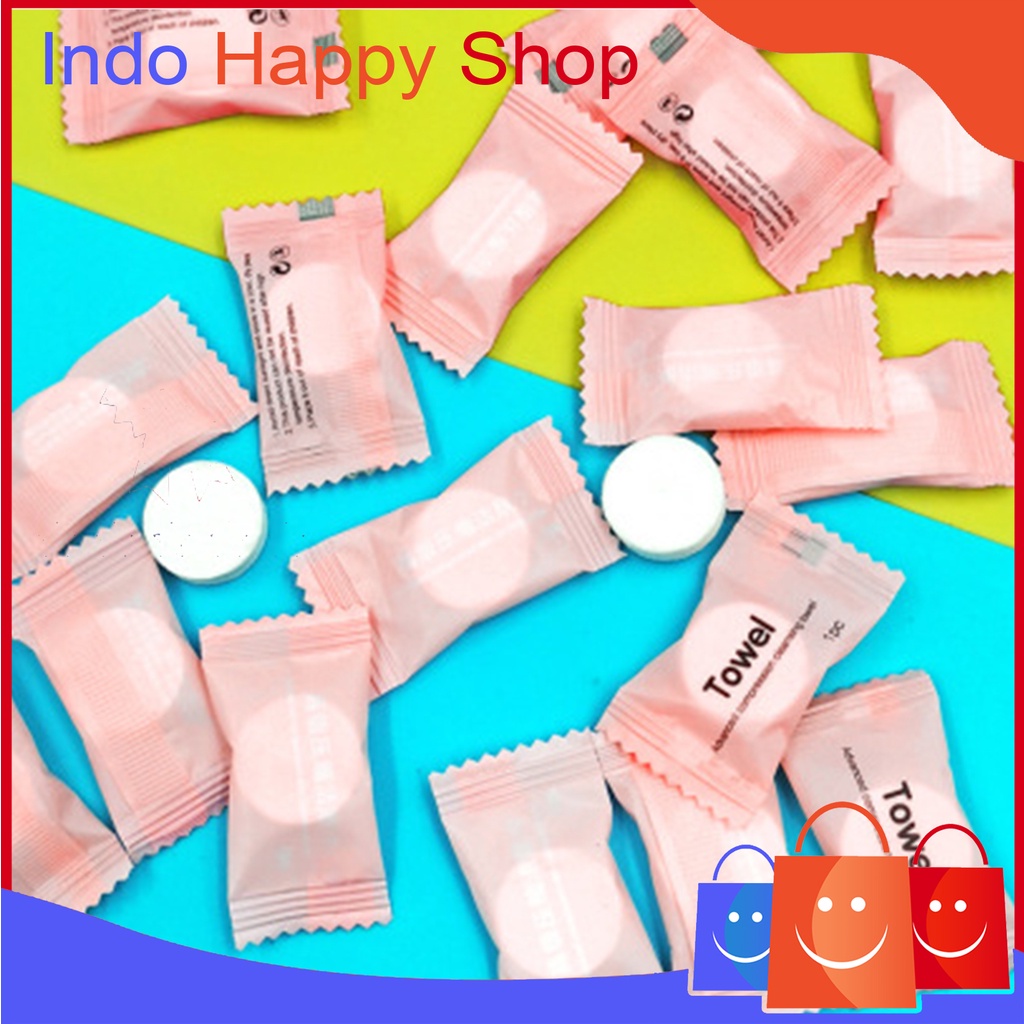 Jual Handuk Mini Kompress Travelling Tissue Handuk Portable Sekali ...