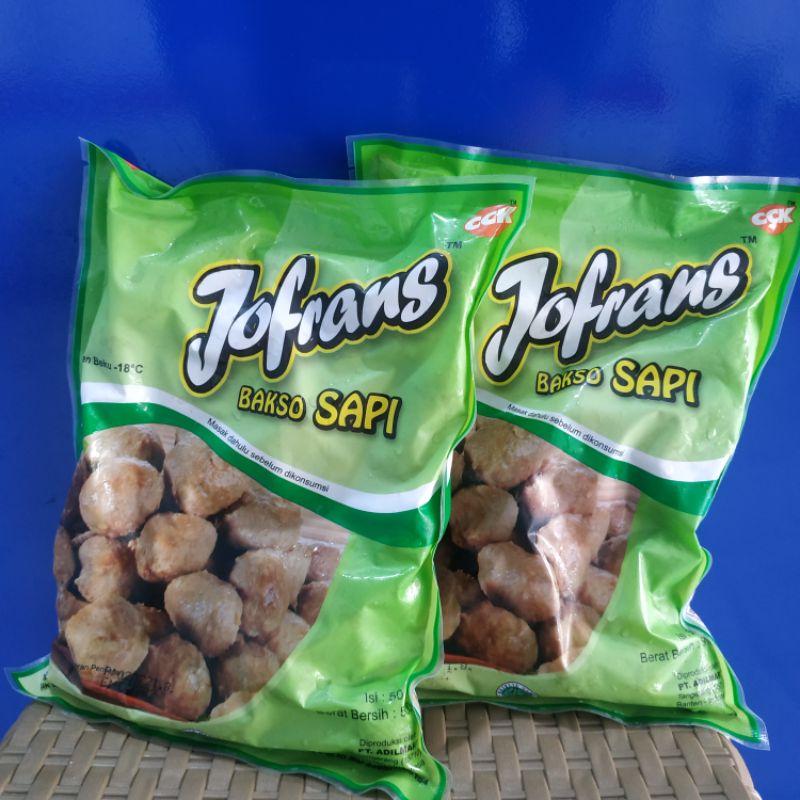 Jual Jofrans Bakso Sapi Isi 50 | 500gr | Shopee Indonesia