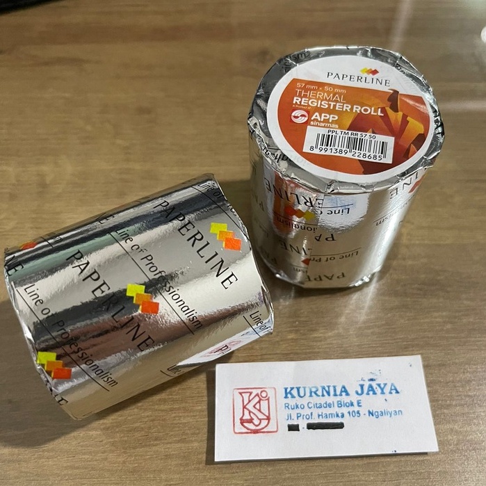Jual PAPERLINE Kertas Thermal 57mm x 50mm / Kertas Telstruk Struk Kasir ...