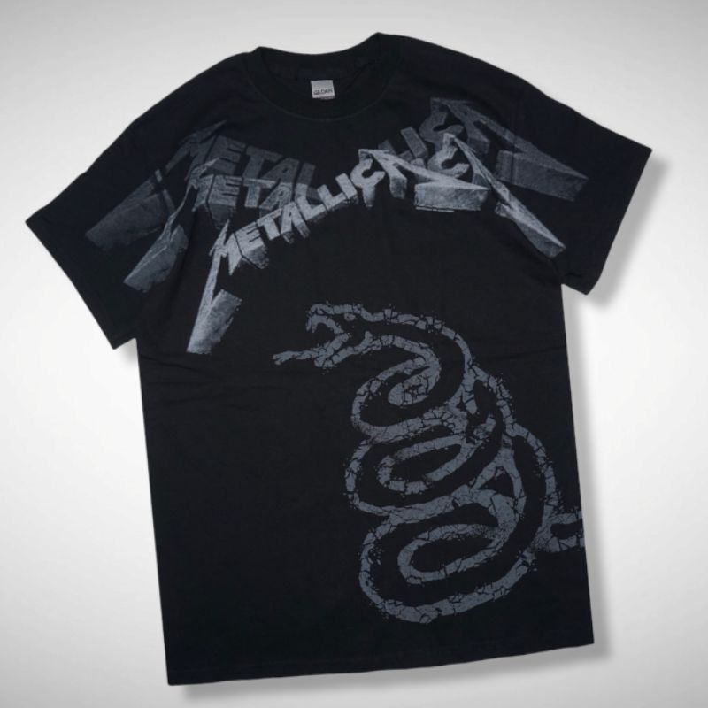Jual KAOS BAND OFFICIAL METALLICA - BLACK ALBUM FADED ALL OVER | Shopee ...