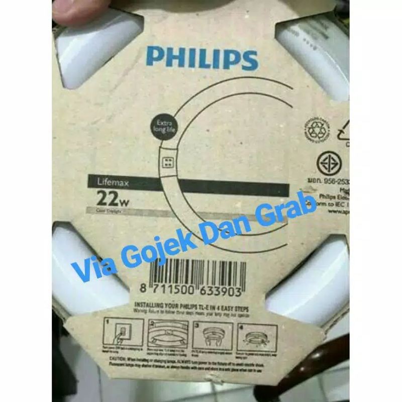 Jual Lampu Tl Ring Philips 22 Watt / Lampu TL Ring Lampu bulat 22 w ...
