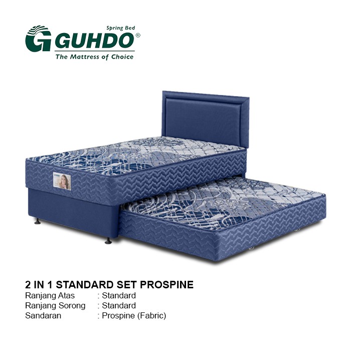 Jual Springbed GUHDO - 2 in 1 STANDARD -Fullset- ukuran 90, 100, 120, 140, 160 dan 180x200 ...