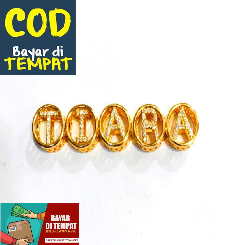 Jual LEONTIN HURUF LEONTIN ALPHABET LEONTIN INISIAL LAPIS EMAS Sultan ...