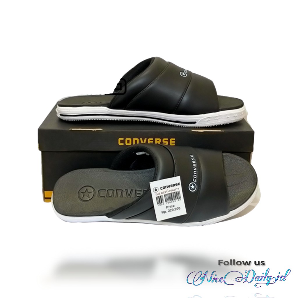 Jual Sendal Slide Pria Casual Sporty Premium Slippers Kulit Sintetis ...