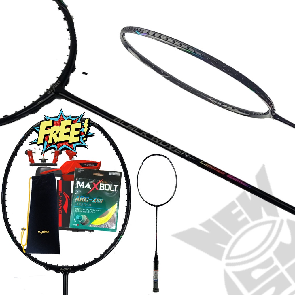 Jual Raket Badminton MAXBOLT BLACK WOVEN LIMITED EDITION | Shopee Indonesia