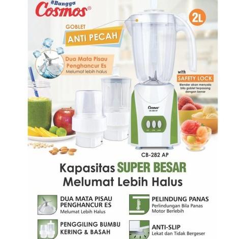 Jual cod blender charger juice cup Blender Cosmos CB-282 AP / CB282AP Belender Plastik 3in1 2 ...