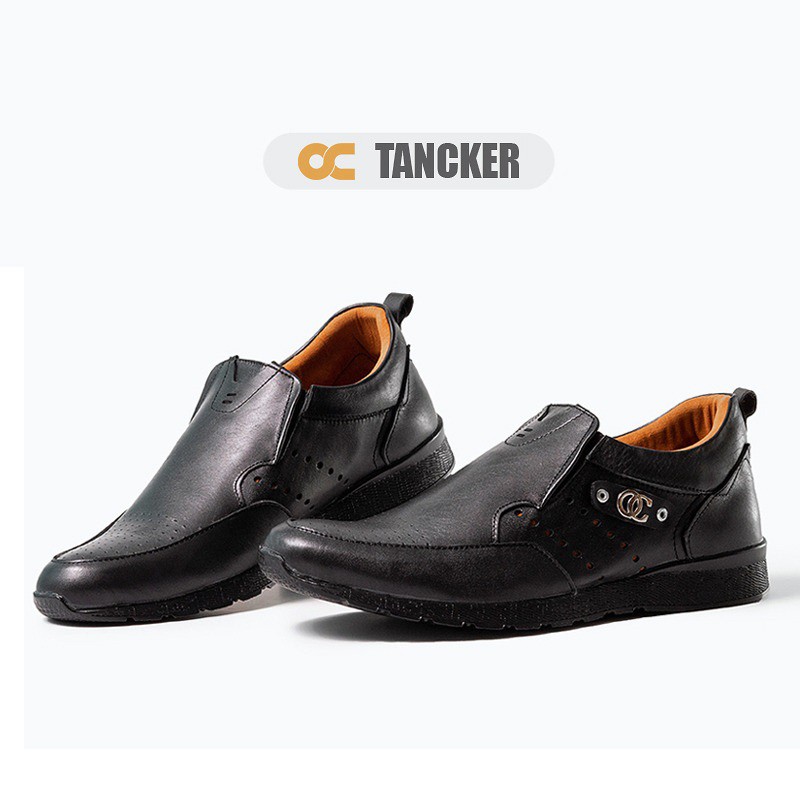 Jual SEPATU SNEAKERS SLIP-ON KULIT PRIA TERBAIK ODON CIBADUYUT HITAM ...