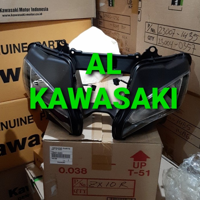 Jual reflektor headlamp lampu depan kawasaki zx10 zx10r zx 10r original ...