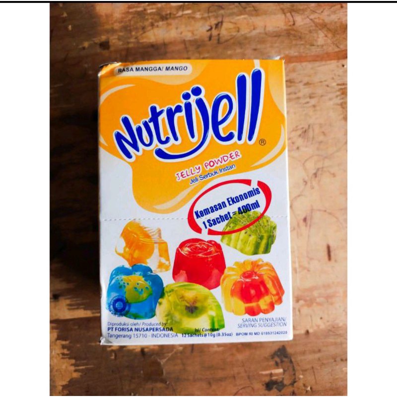 Jual Nutrijell Rasa Buah Jelly Powder 1 Box 10gr x 12 pcs / Nutrijel ...