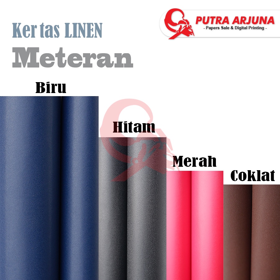 Jual KERTAS LINEN METERAN, LEBAR 120 cm x 1 METER | Shopee Indonesia