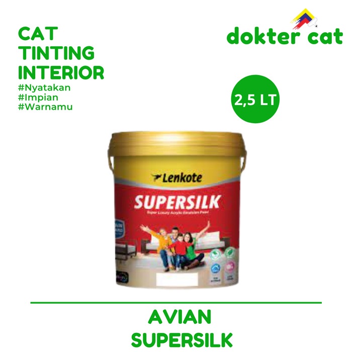 Jual LENKOTE SUPERSILK 2.5 Lt / CAT TINTING / CAT MURAH / CAT AVIAN ...