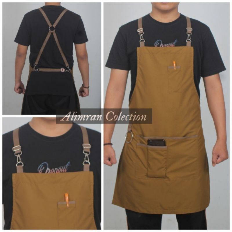 Jual ALIMRAN Celemek Masak Apron Masak Barista Waiters Appron Chef ...