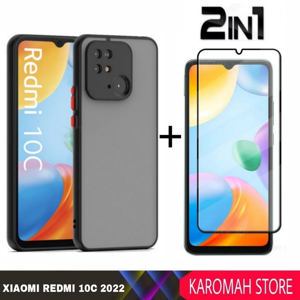 Jual PAKET 2 INC 1 Case XIAOMI REDMI 10C Choice Aero Dove Matte ...