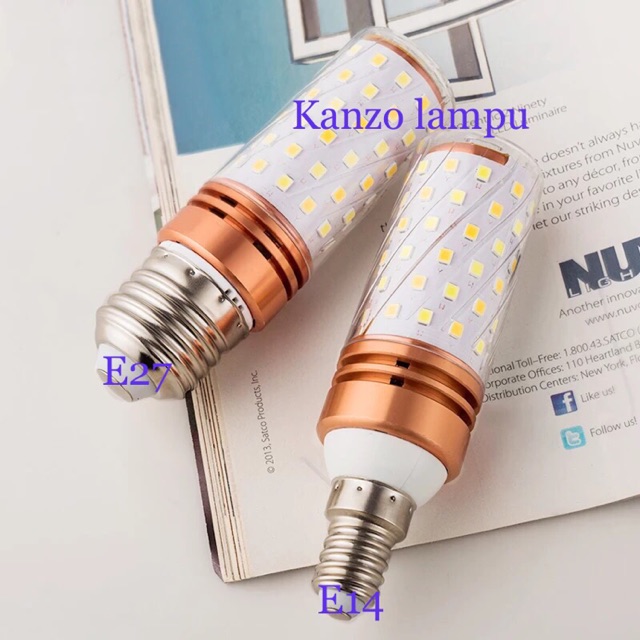 Jual KANZO/Lampu Led Jagung ( 8+8 watt) 16watt 3cahaya E27 / E14 | Shopee Indonesia