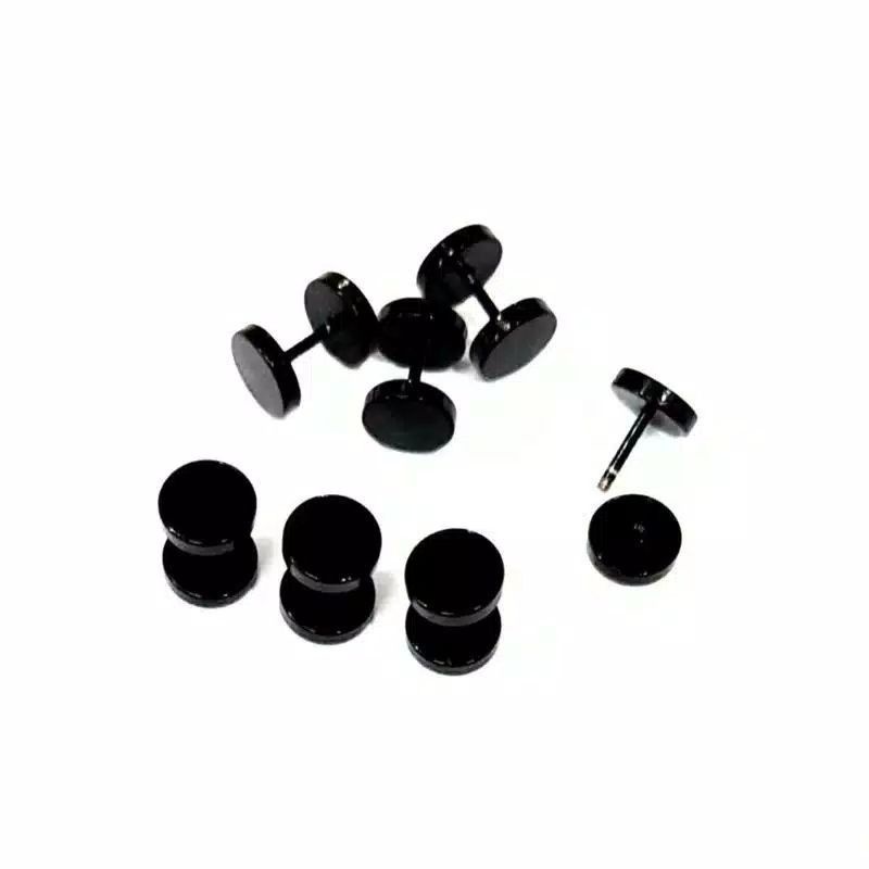 Jual anting tindik barbel warna hitam cowok dan cewek | Shopee Indonesia