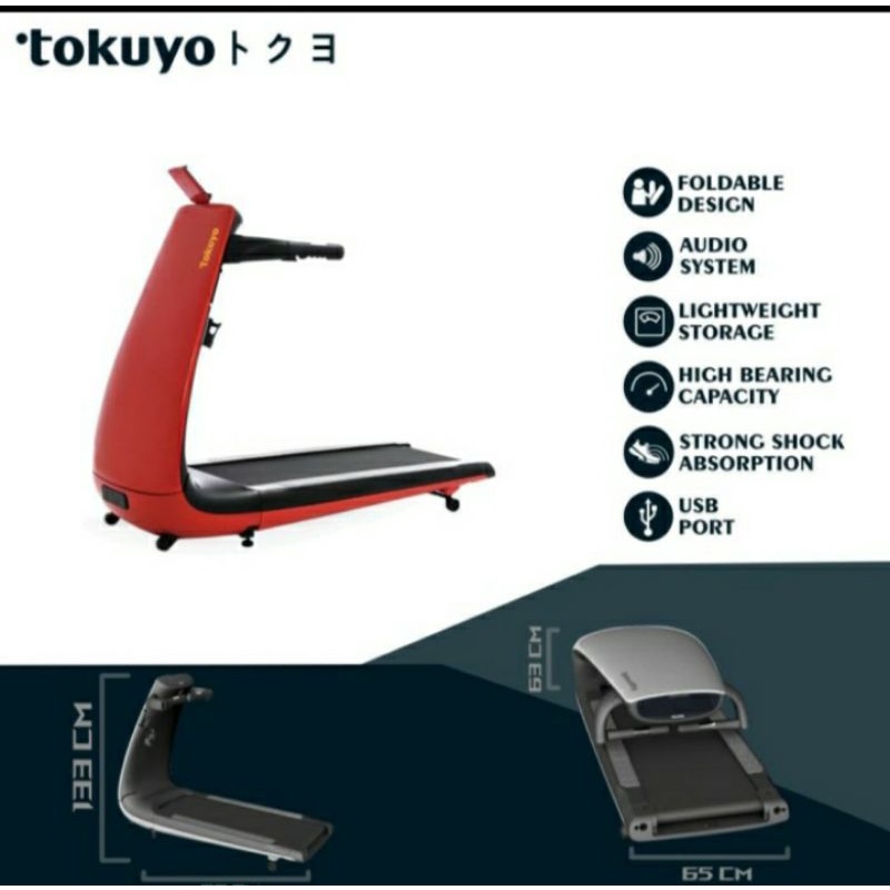 Jual TREADMILL TOKUYO TT-300/TREADMILL VESPA | Shopee Indonesia