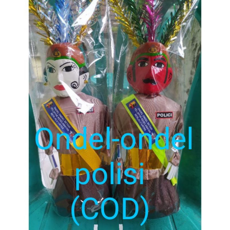 Jual mainan ondel-ondel cowo&cewe 1pasang model police&polwan | Shopee ...