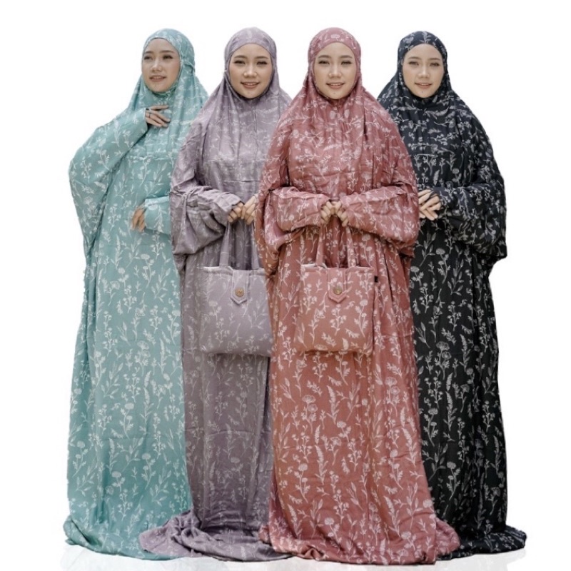 Jual Mukena Terusan Hadramaut Premium Motif Rumput Limited Edition ...