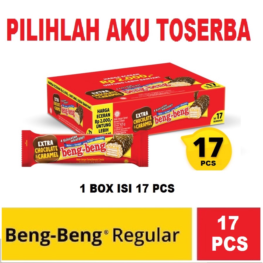 Jual Beng-Beng Regular - Beng-Beng Coklat - 1 kardus isi 8 box (17 pcs ...