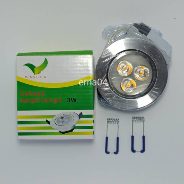 Jual Lampu Downlight LED 3 Mata 3 Watt Kuning | Shopee Indonesia
