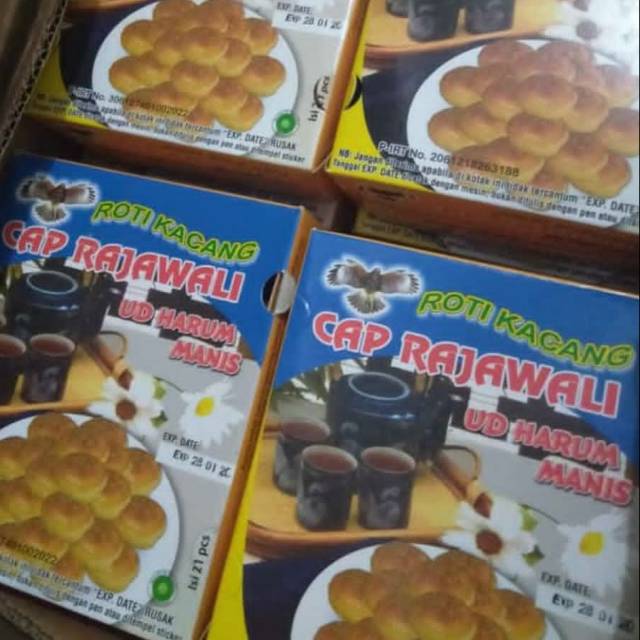 Jual Roti Kacang Rajawali isi 21pcs (ada varian kacang hijau dan hitam ...
